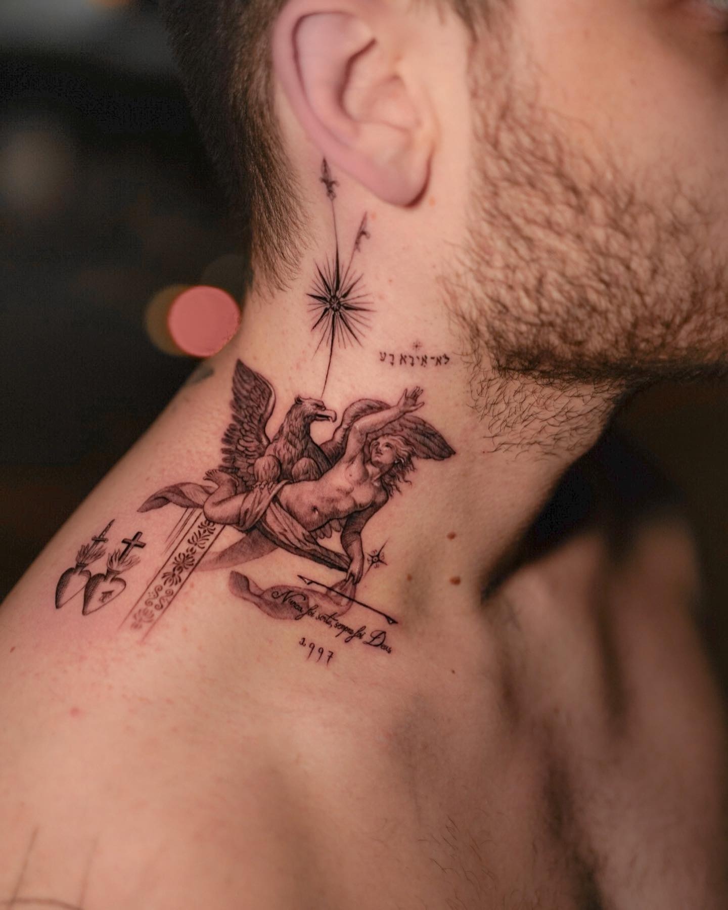 Sword shin tattoo | Orangetattooshop.com