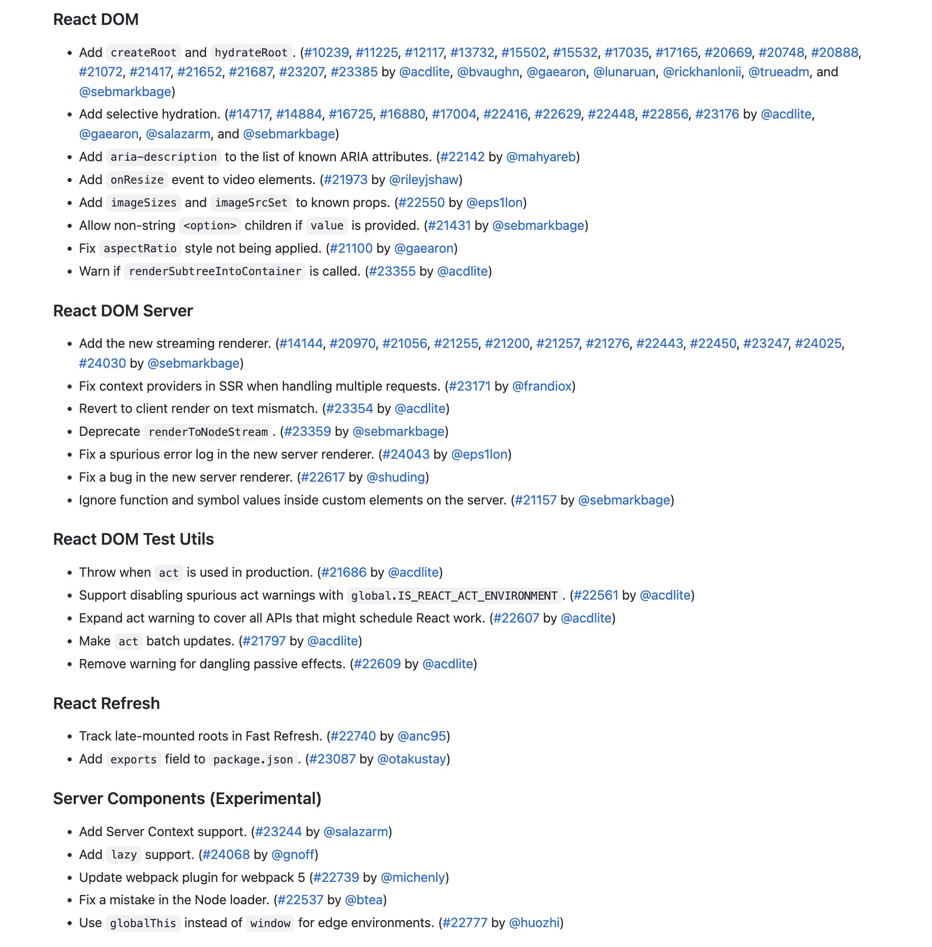 React (@reactjs) / Twitter