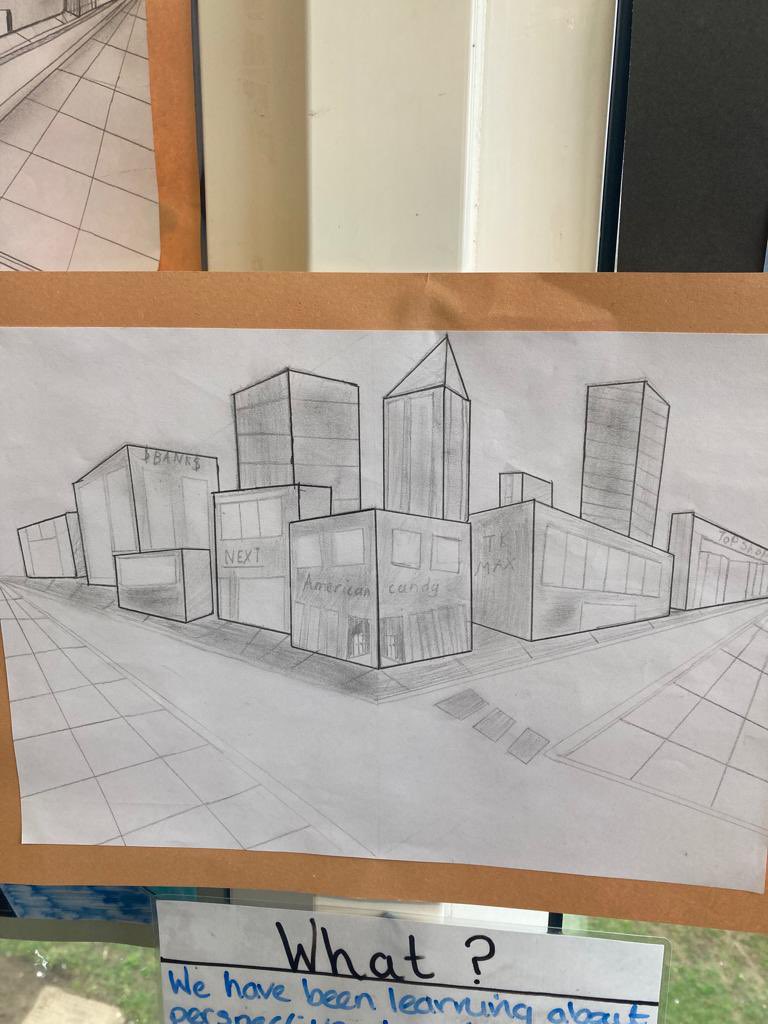 2 Point Perspective Futuristic City Drawings