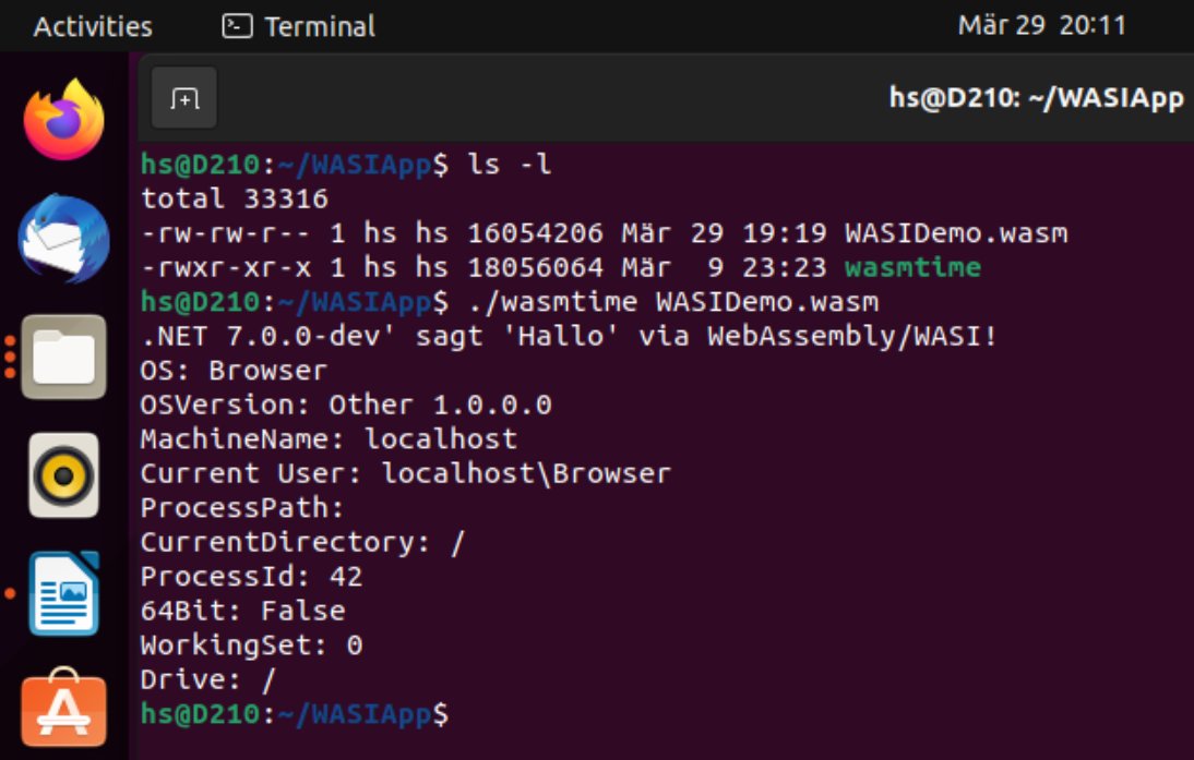 Dr. Holger Schwichtenberg on Twitter: "A .NET 7 app - compiled to WebAssembly bytecode - using ...
