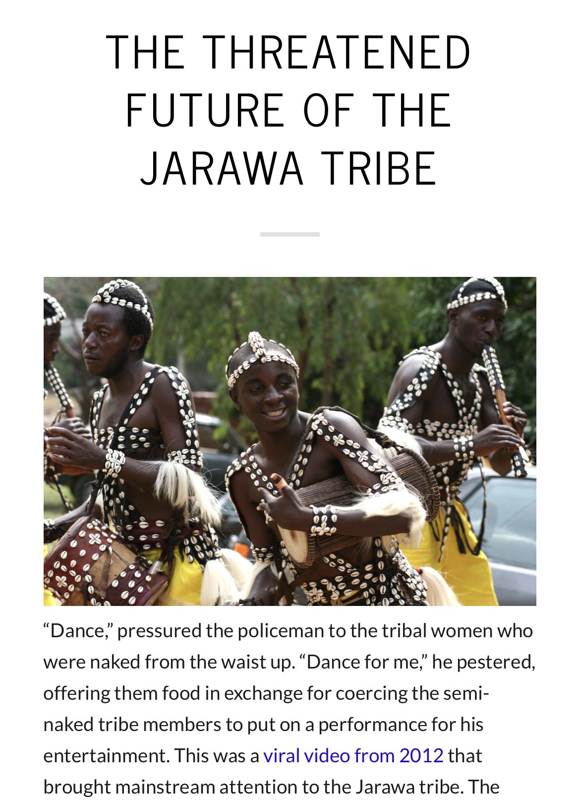Jarawa Tribe Dance