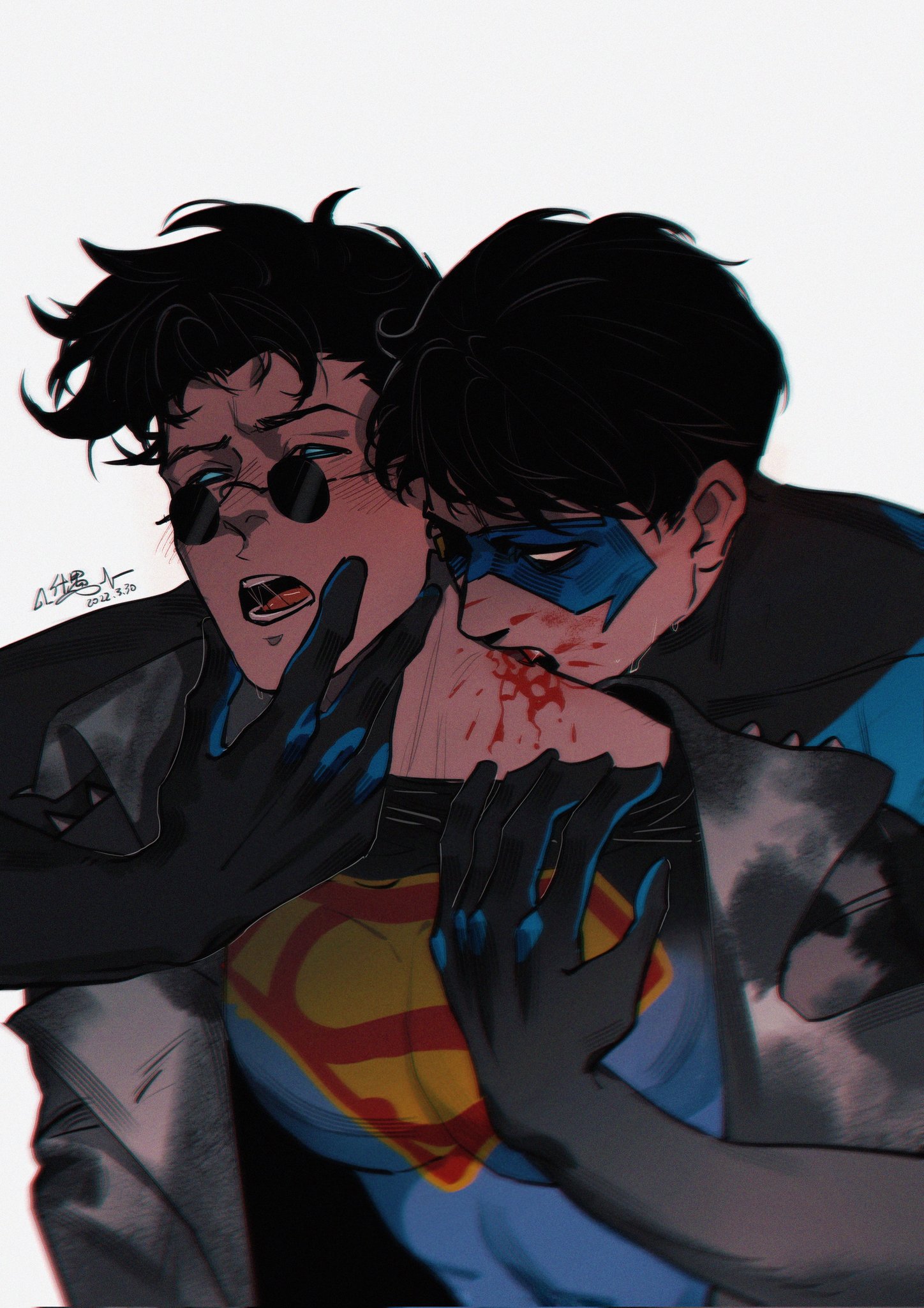 Nightwing X Superboy Yaoi