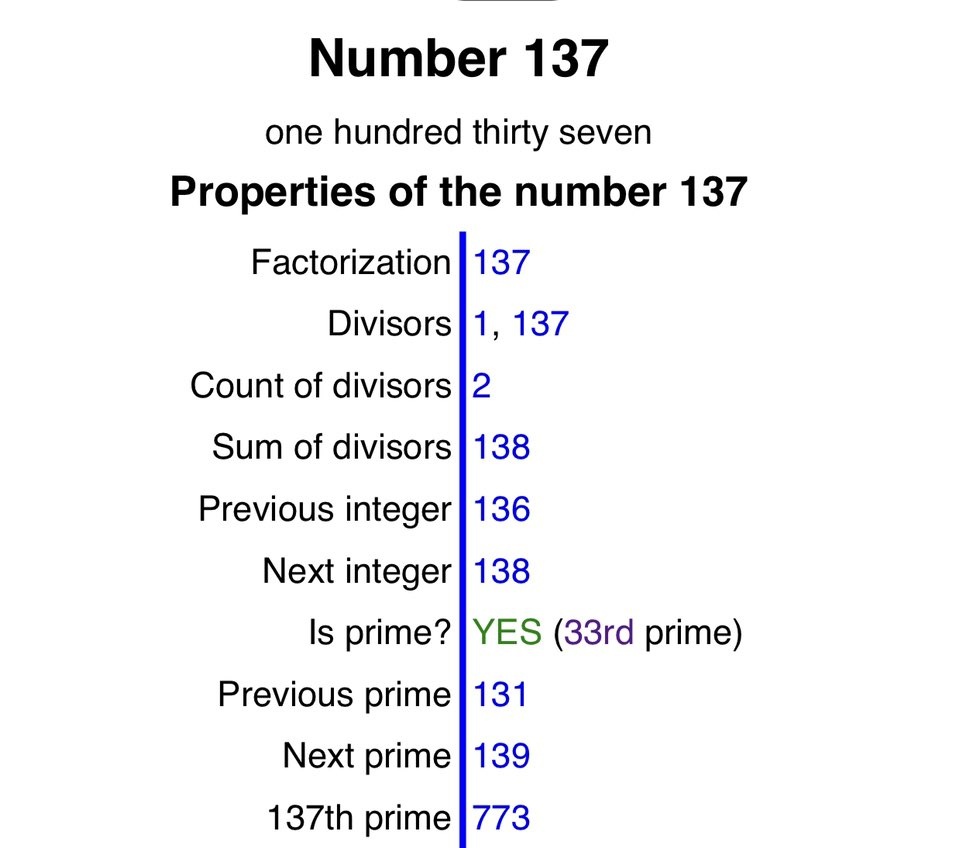 The Number Wrote by the 'Hand of G-d' (137) thREAD🧵 Ever since it's ...