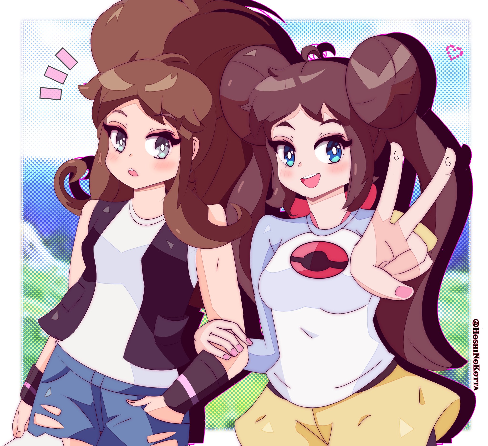 Pokemon Hilda And Rosa
