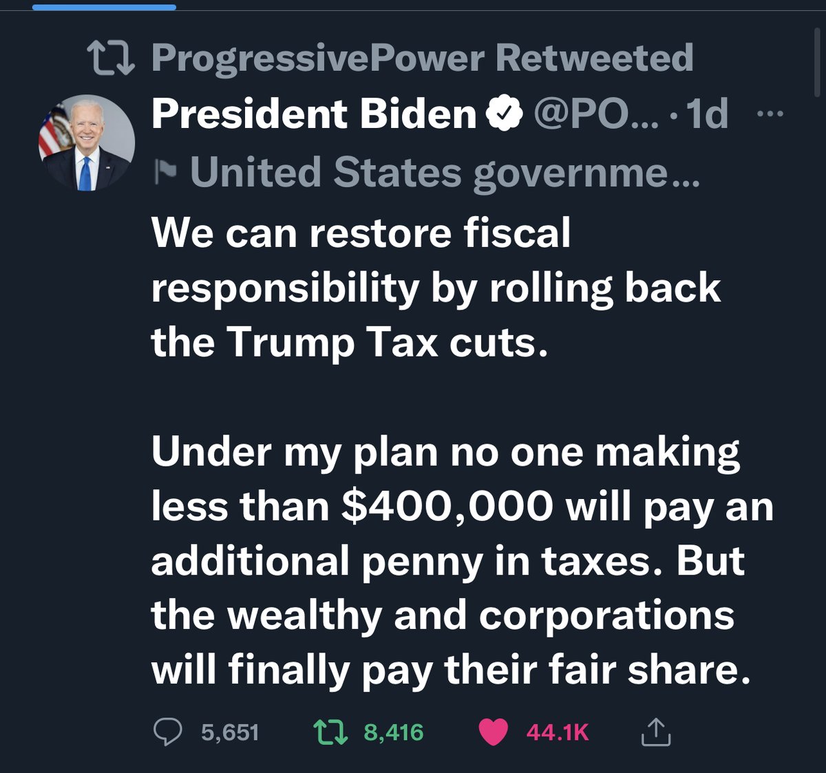 It’s a great plan @POTUS, it’s about to face the biggest lobbying ...