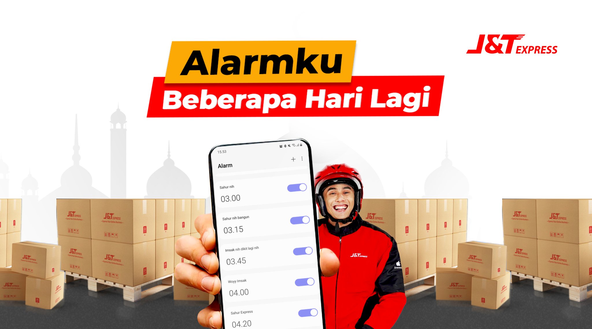 J&T Express Indonesia on Twitter: "Beberapa hari lagi, alarm HP mimin bakal kayak diatas! Woww ...