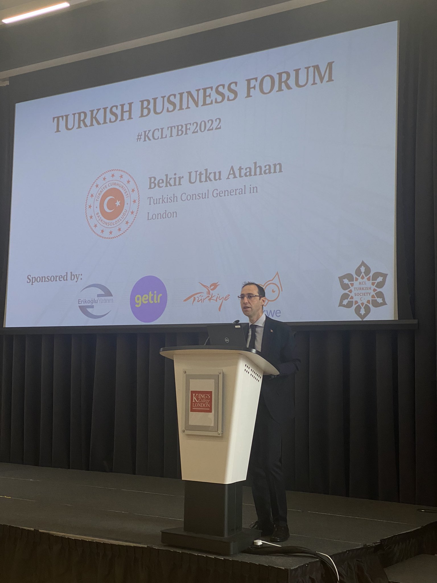 KCL Turkish Society on Twitter: "Our event has started with the speech of @TurkConsLondon, Mr ...