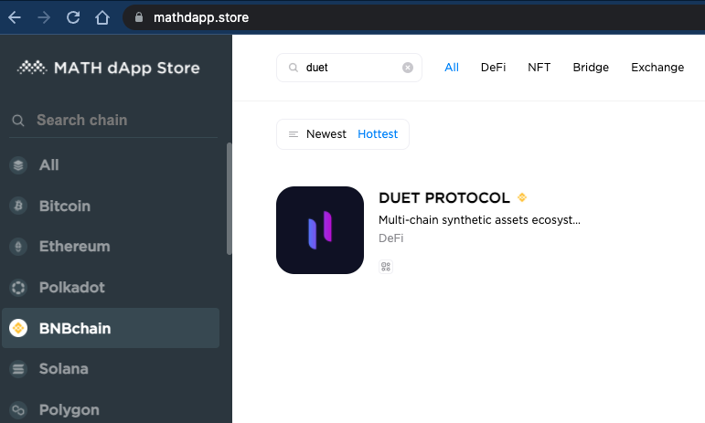 Duet on Twitter: "To all the MATH Wallet users 👇 Glad to announce that #Duet is now listed on ...