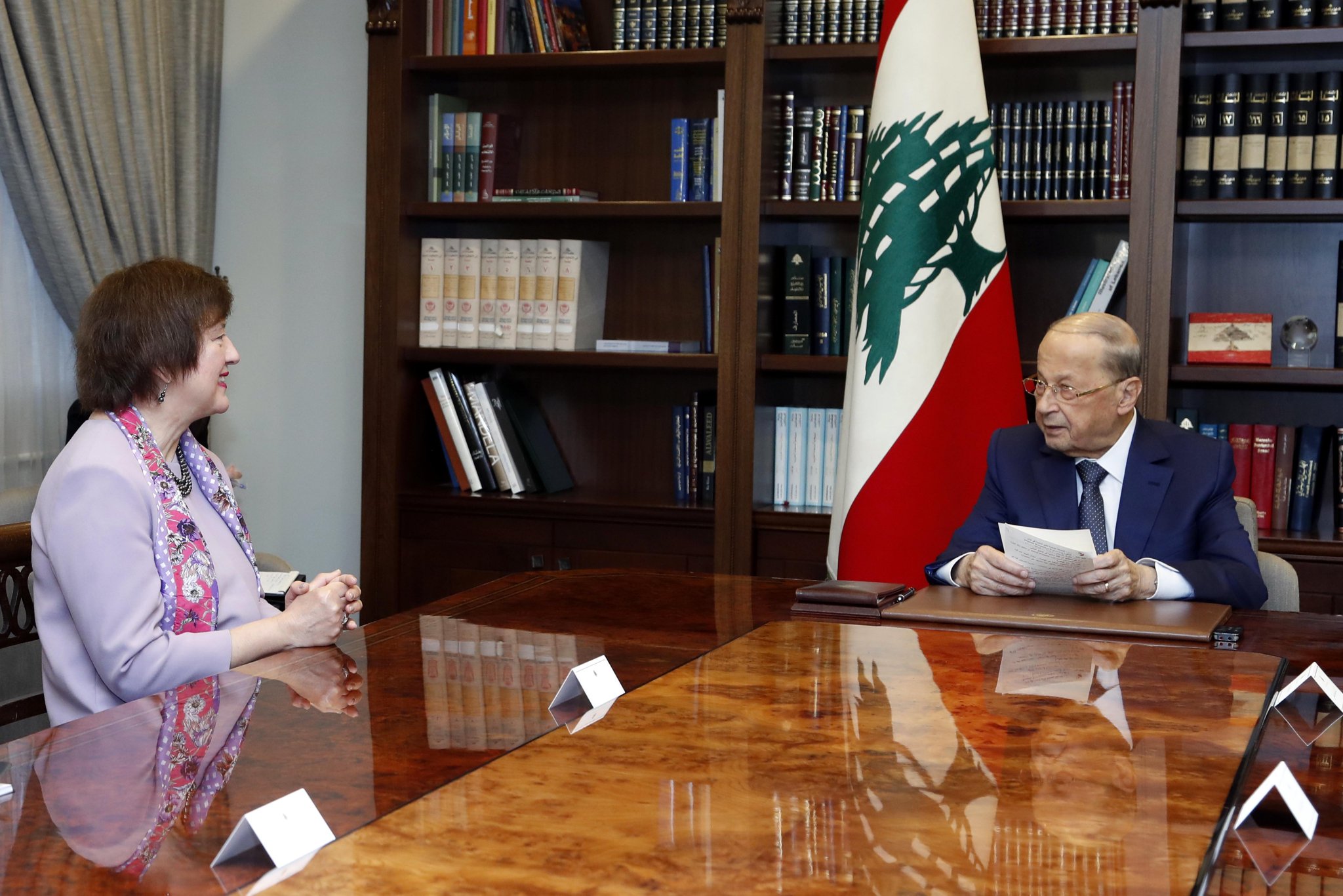 Lbpresidency الرئيس عون استقبل المنسقة الخاصة للأمين العام