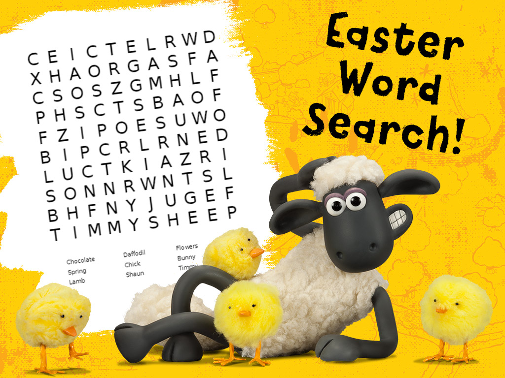 Shaun the Sheep on Twitter: "🐣 Can you find all the Easter-themed words ...