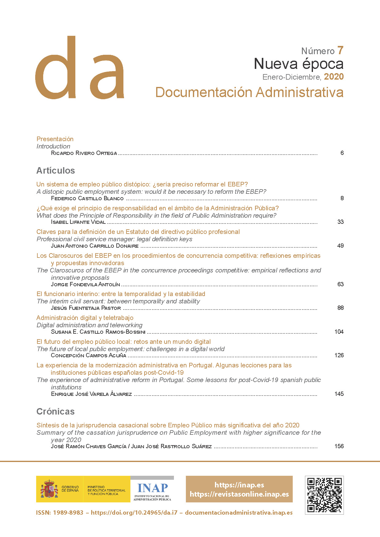 Revista Documentación Admva. (@RevDAdm) / Twitter