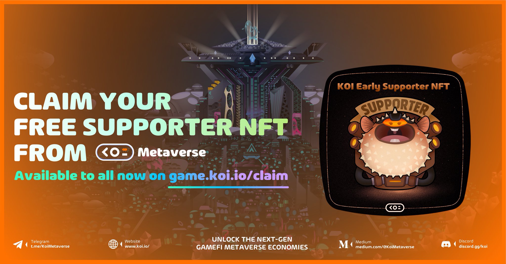 Koi Labs on Twitter: "📣 Breaking: @KoiMetaverse Supporter NFT Available To ALL 🚀 Supporter NFT ...