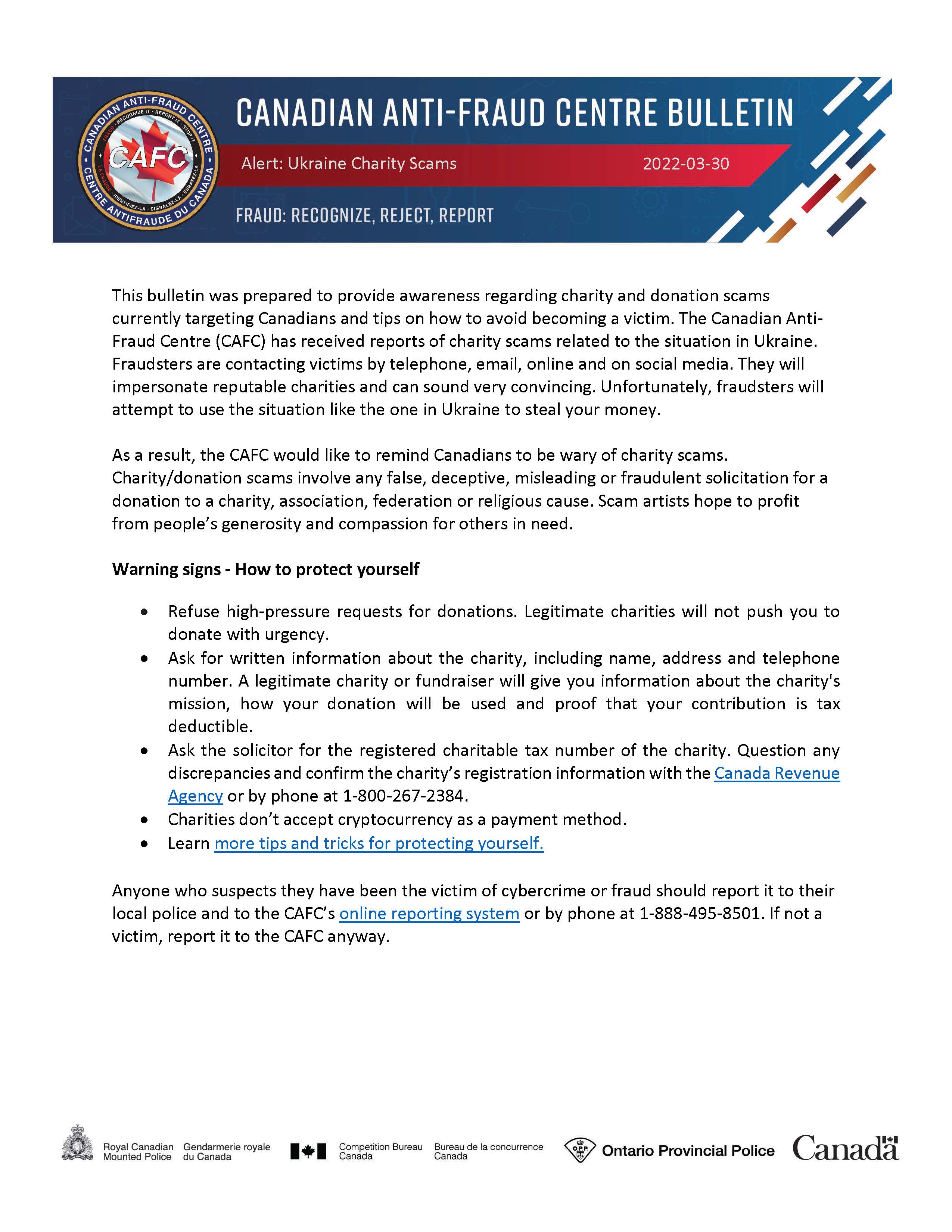 Canadian Anti-Fraud Centre (@canantifraud) / Twitter