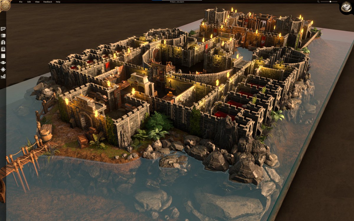 The official Dungeon Alchemist twitter account posted this map with ...