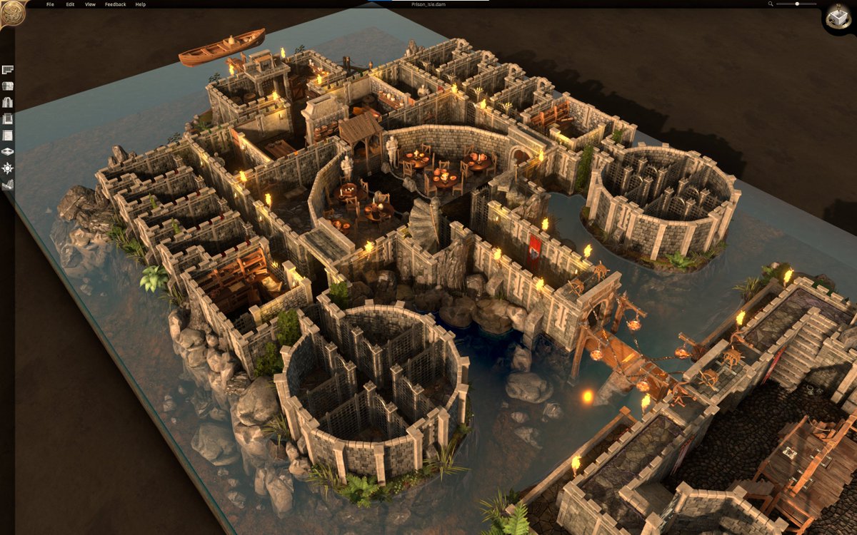 The official Dungeon Alchemist twitter account posted this map with ...