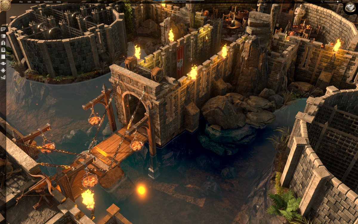 The official Dungeon Alchemist twitter account posted this map with ...