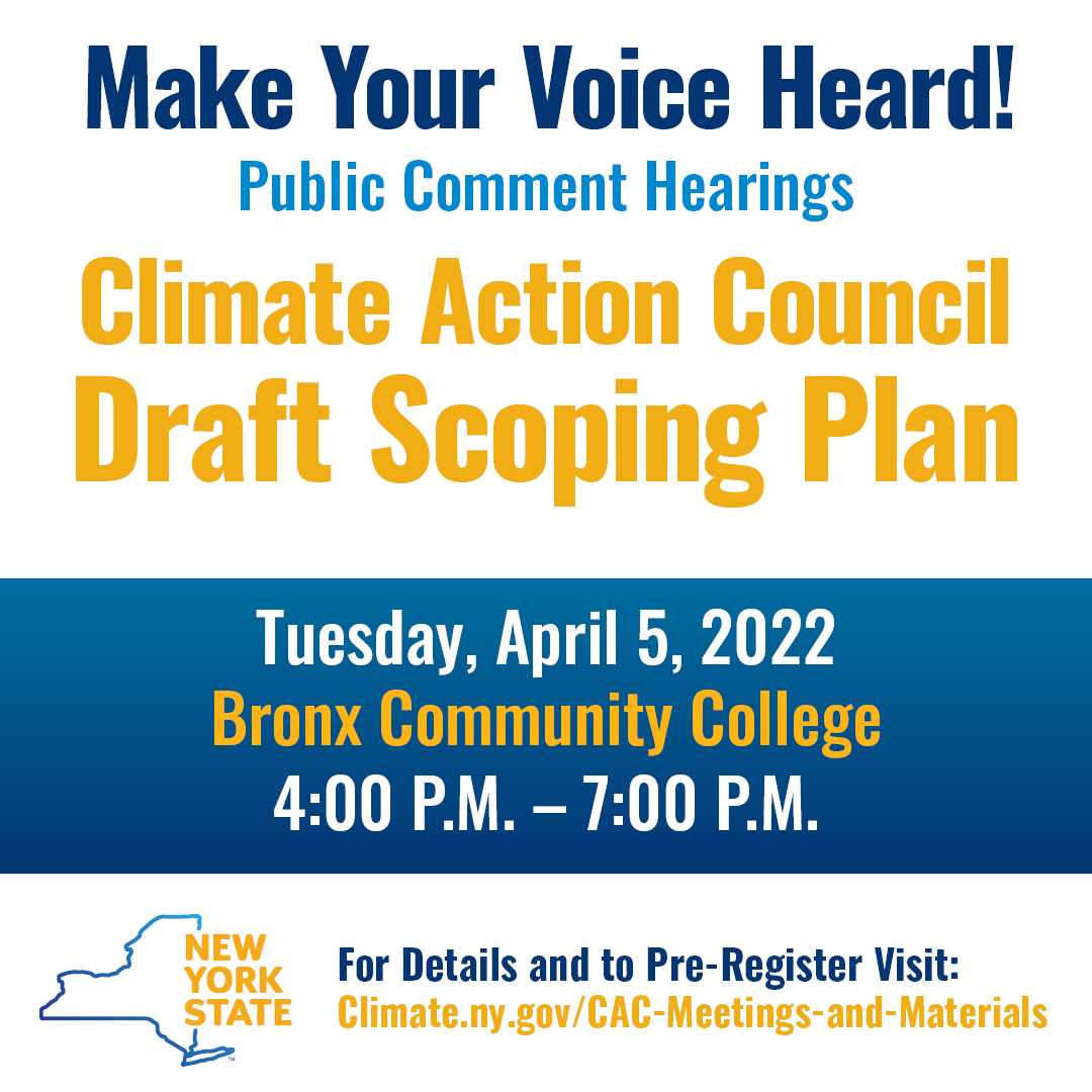 NYSDEC on Twitter: "The first public hearing on the Climate Action Council’s Draft Scoping Plan ...