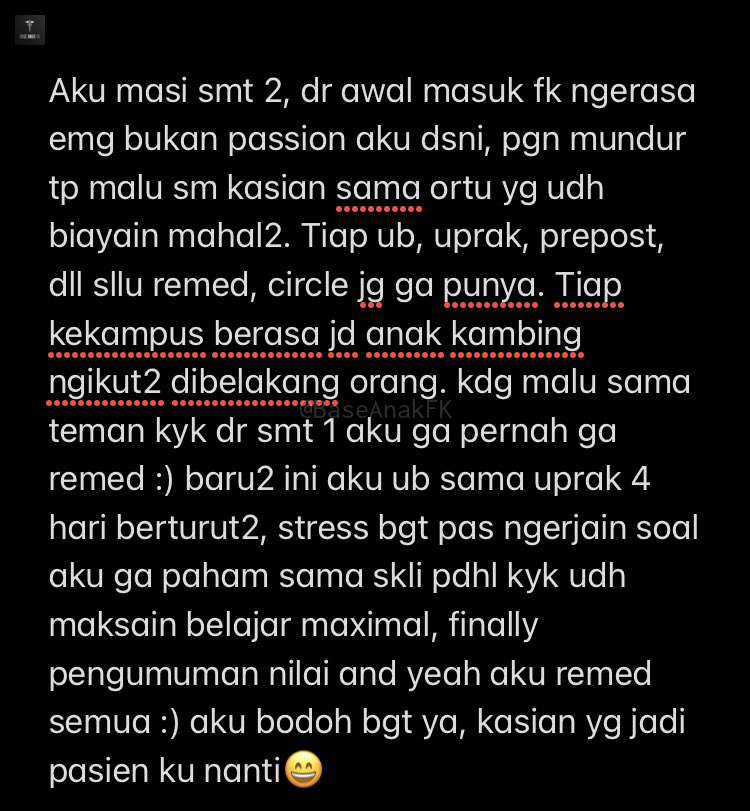 ⚕️Base Anak FK | Open DM📩 on Twitter: "Dok sowryy mau numpang curhat😊 ...