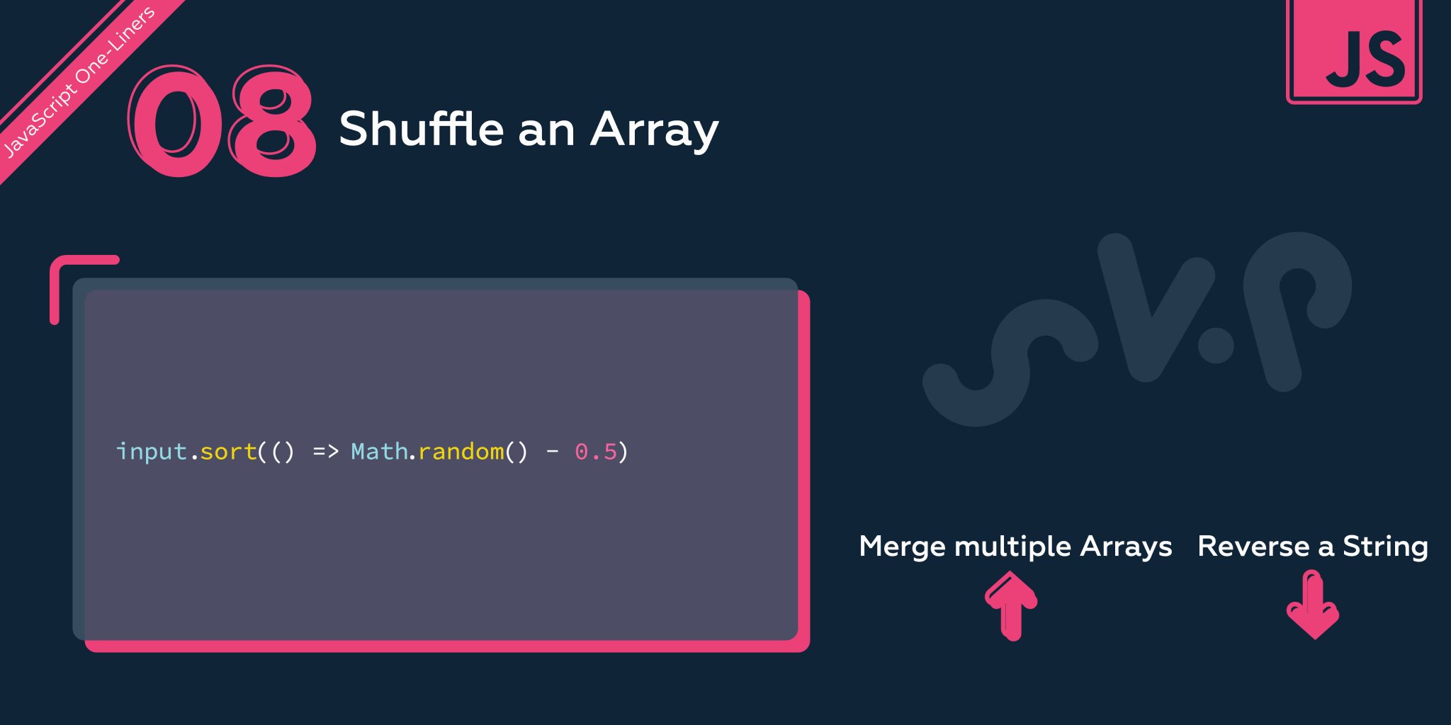 Swapna Kumar Panda on Twitter: " Shuffle an Array https://t.co/m2RBHEMCkd" / Twitter