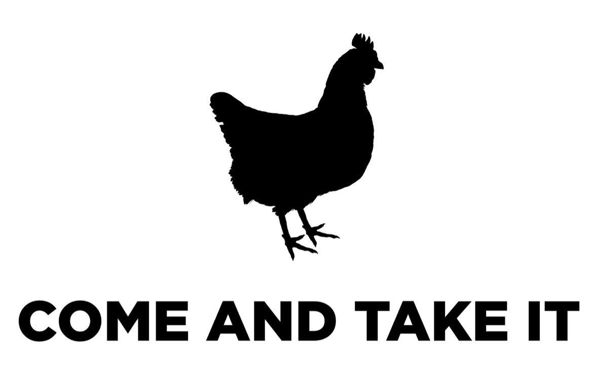 There’s a chicken on my porch if someone wants to come and take it ...