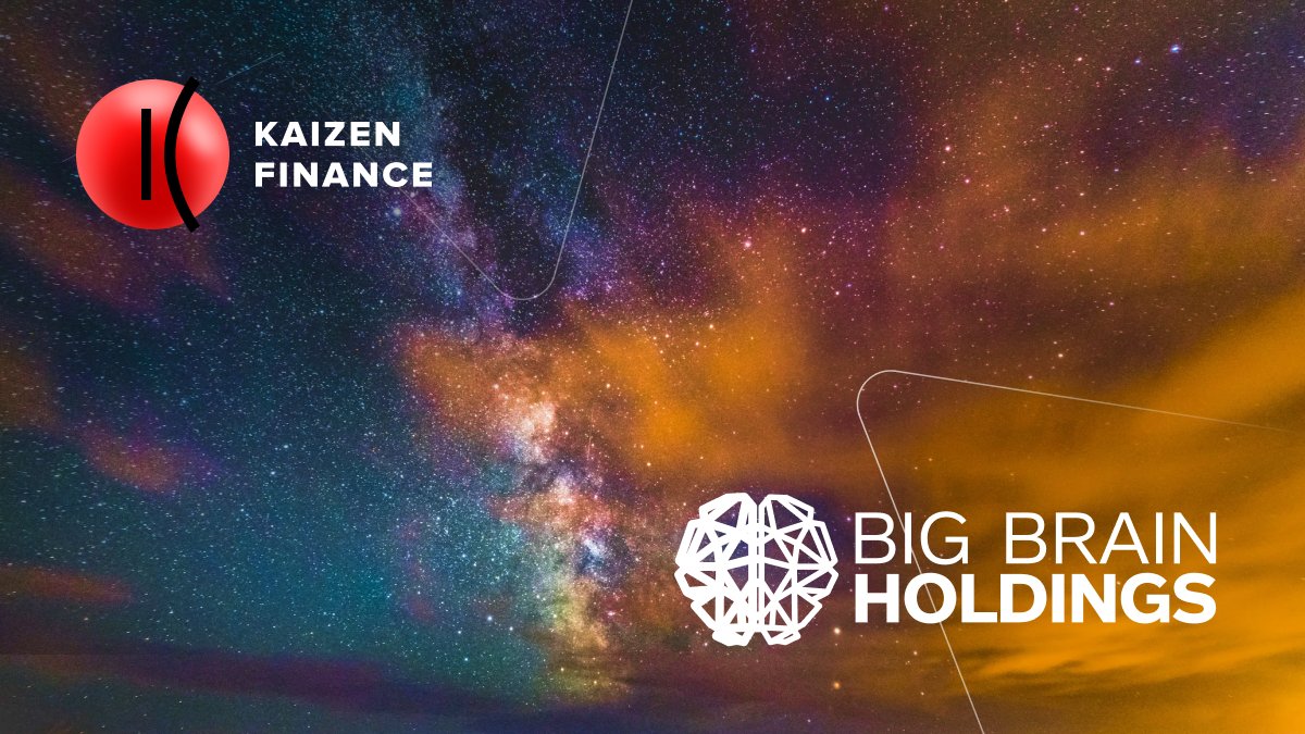 Kaizen.Finance announced Big Brain Holdings as their new strategic ...