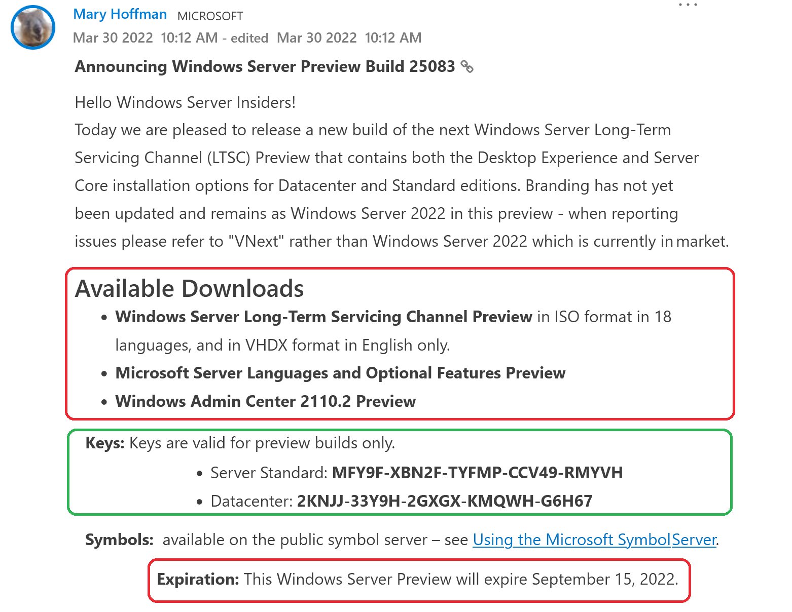 🔮WZor👁️ on Twitter: "📯😻🪄 March 30, 2022, Announcing NEW build of the Windows Server vNext #LTSC ...