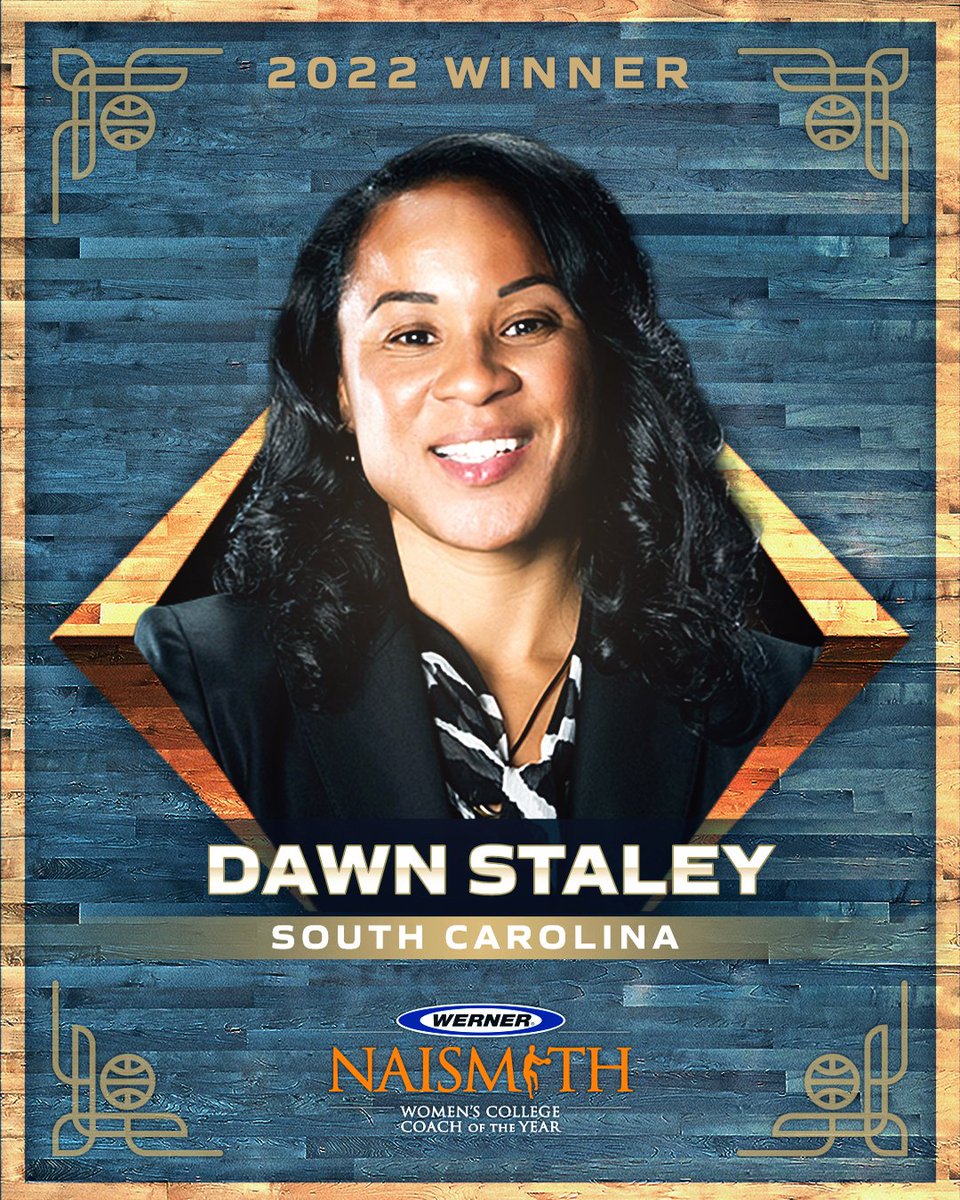 South Carolina’s Dawn Staley named Naismith Coach of the Year : r/NCAAW