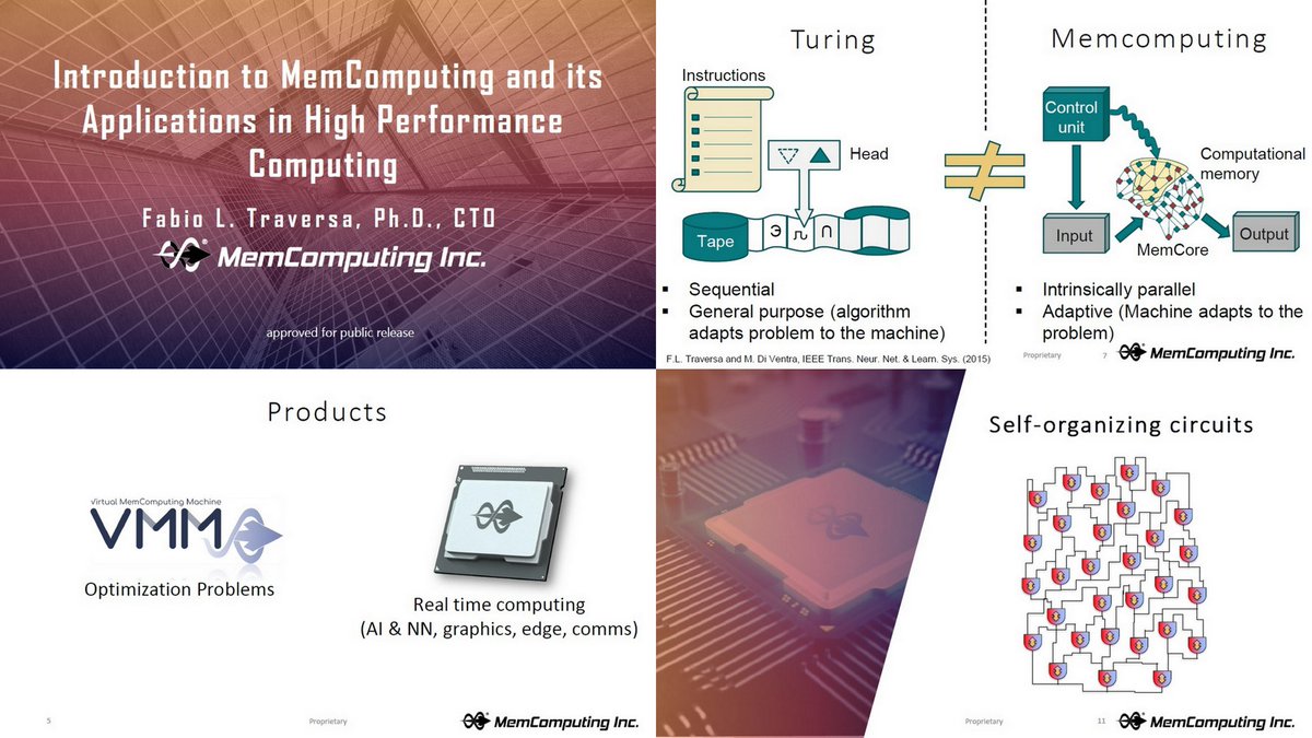 OGAWA, Tadashi on Twitter: "=> "Brain-like features of MemComputing machines", Massimiliano Di ...