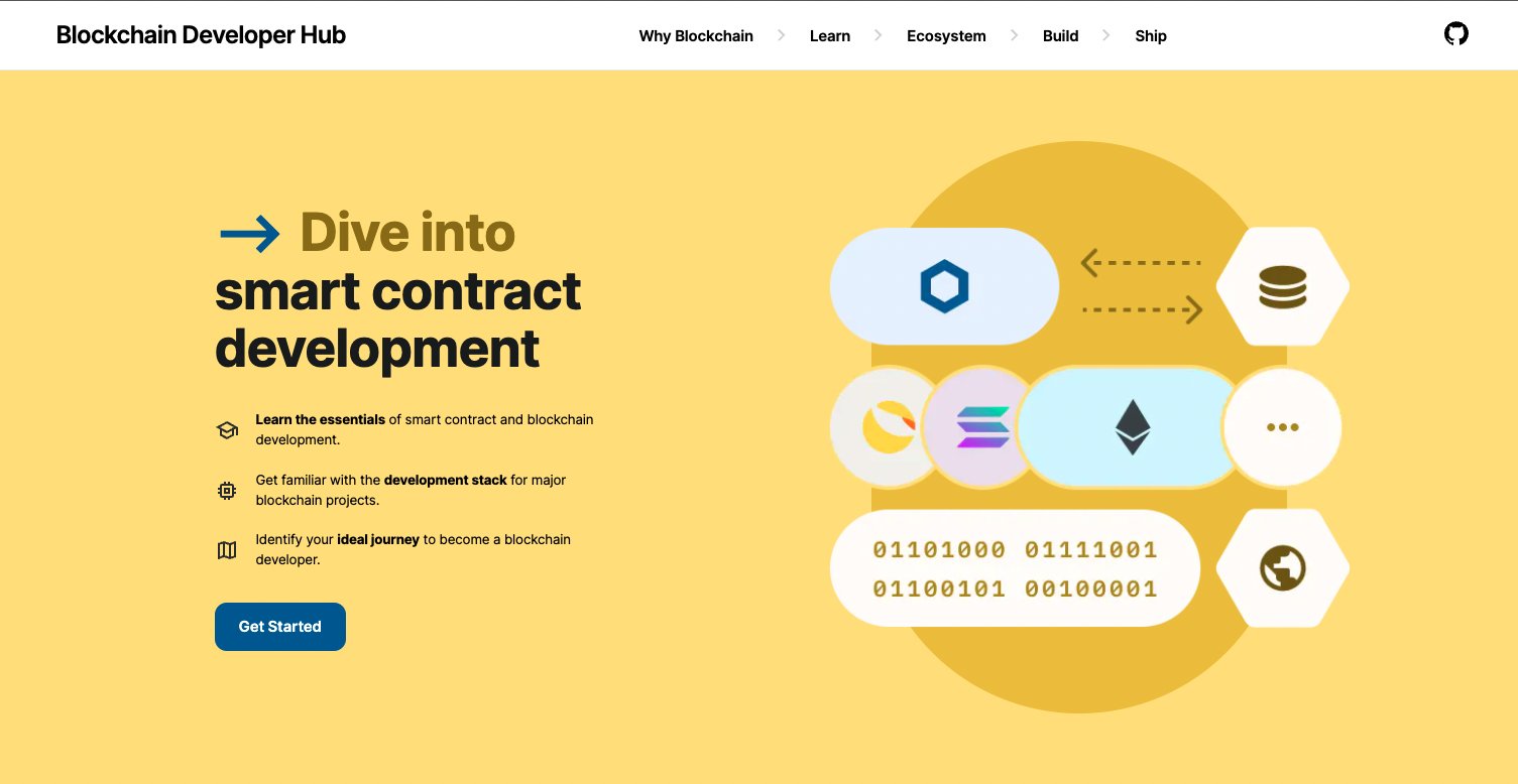 Chainlink on Twitter: "Made possible by a #Chainlink grant, the Blockchain Developer Hub is the ...