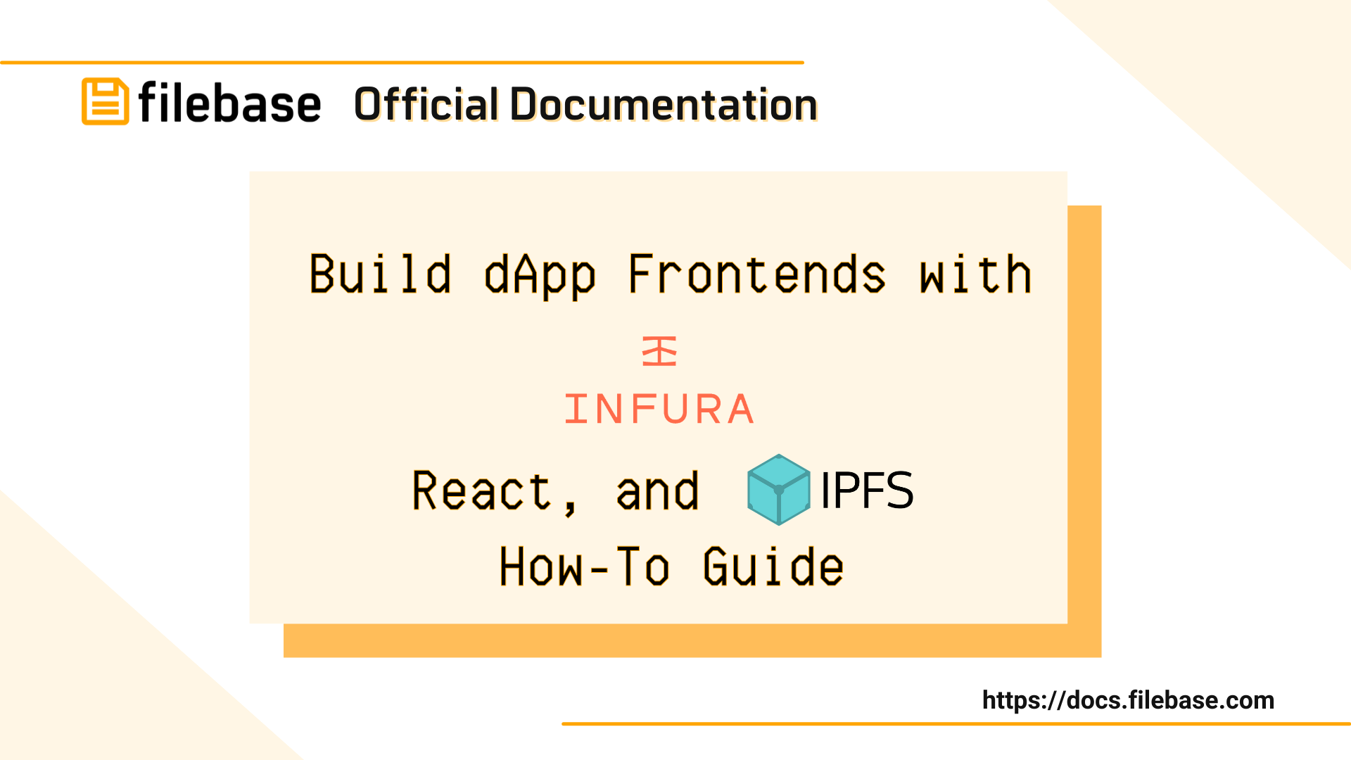 Filebase on Twitter: "Learn to build #dApp Frontends with @infura_io @reactjs and @IPFS using ...