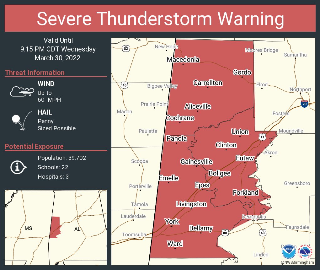 Nws Severe Tstorm On Twitter Severe Thunderstorm Warning Including