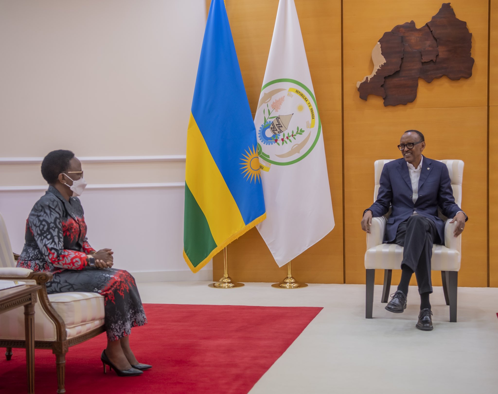 Presidency | Rwanda on Twitter: "Today, President Kagame received a delegation led by Liberata ...