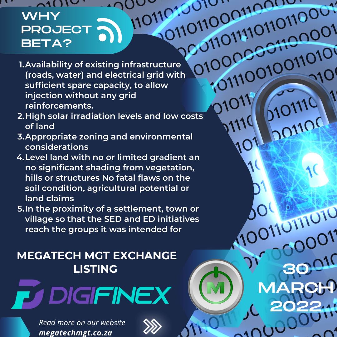 Megatech MGT on Twitter: "You can read more about our first Acquisition, Project Beta: a 60 MW ...