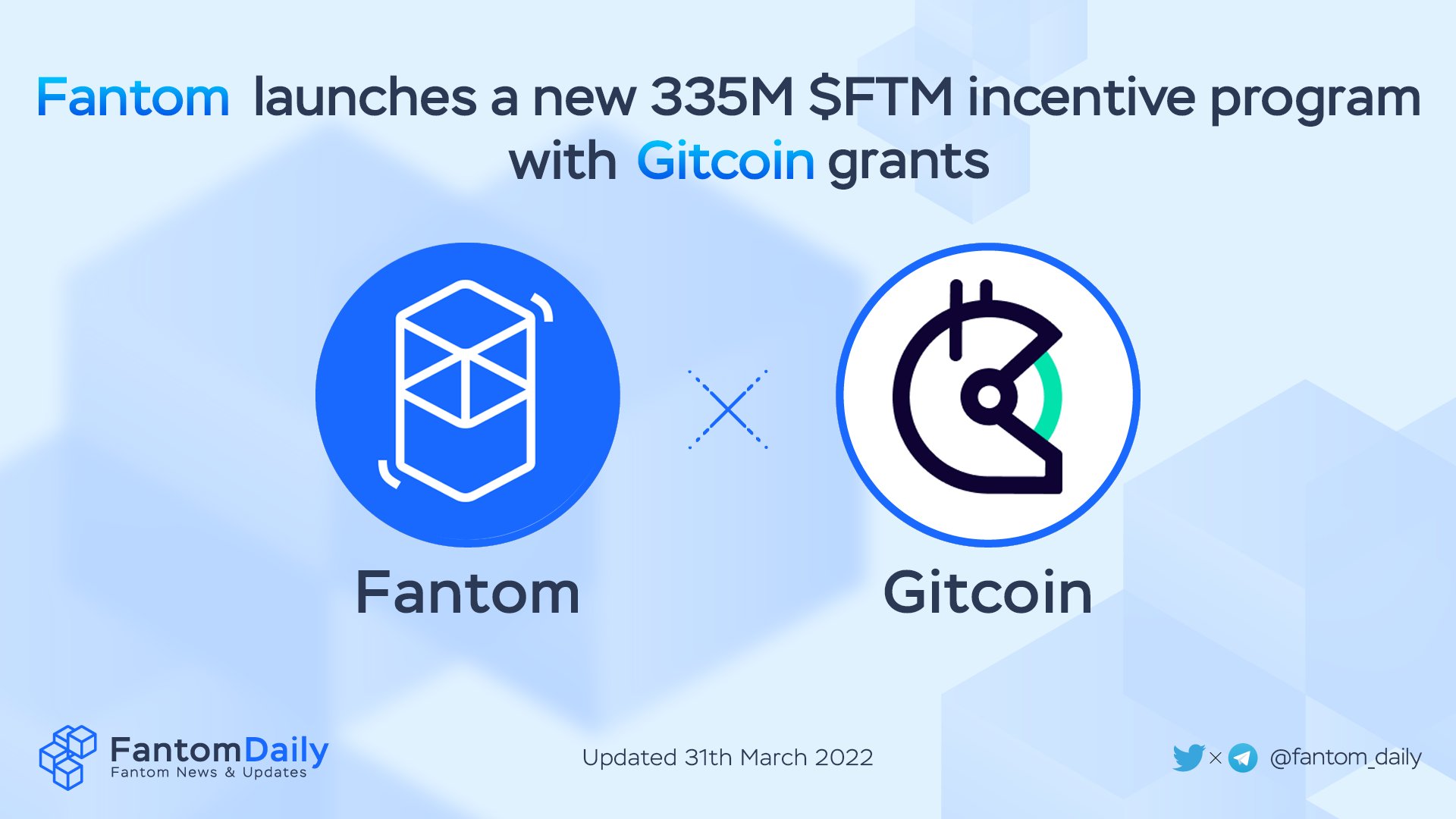 Fantom Daily on Twitter: "💥HUGE NEWS: @FantomFDN launches a new 335M $FTM incentive program with ...