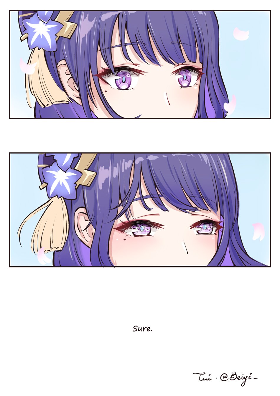 Beiyi on Twitter: "🌸A scene that I had in my mind for some time🦊 (This has nothing to do with ...