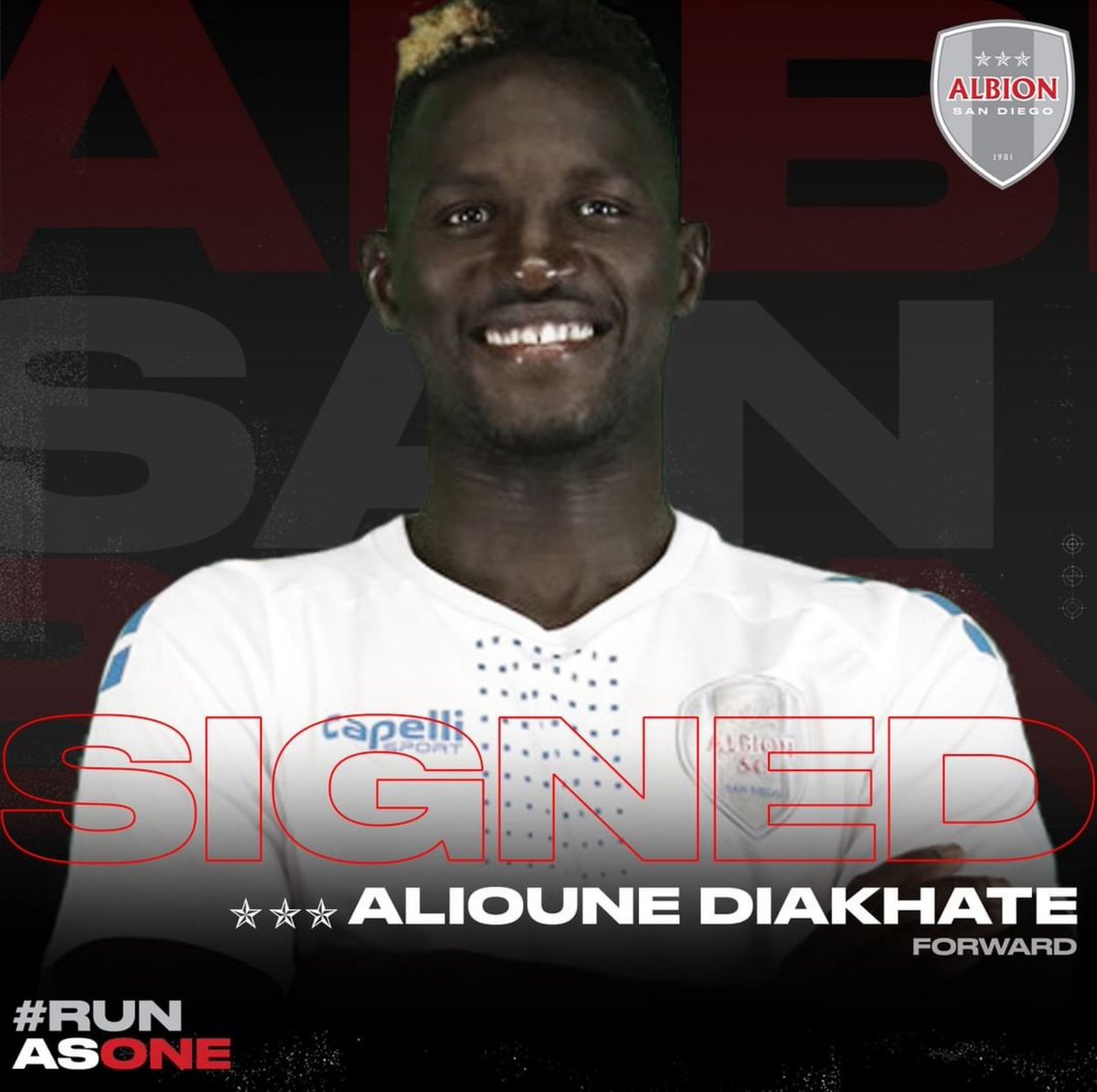 [ALBION San Diego] "#ALBIONSanDiego signs Alioune Diakhate to the 2022 ...