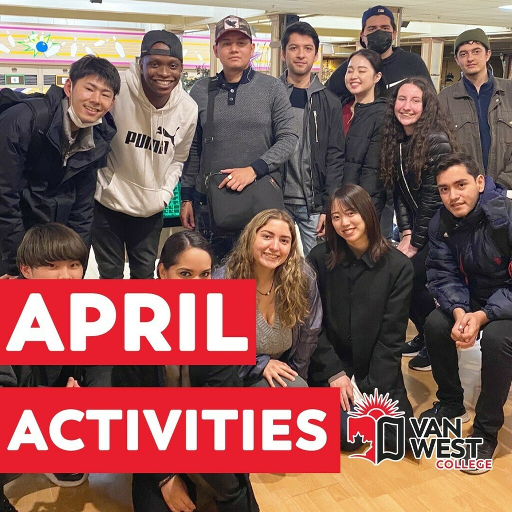 VanWest College on Twitter: "Attention all VanWest College students! The April activity calendar ...