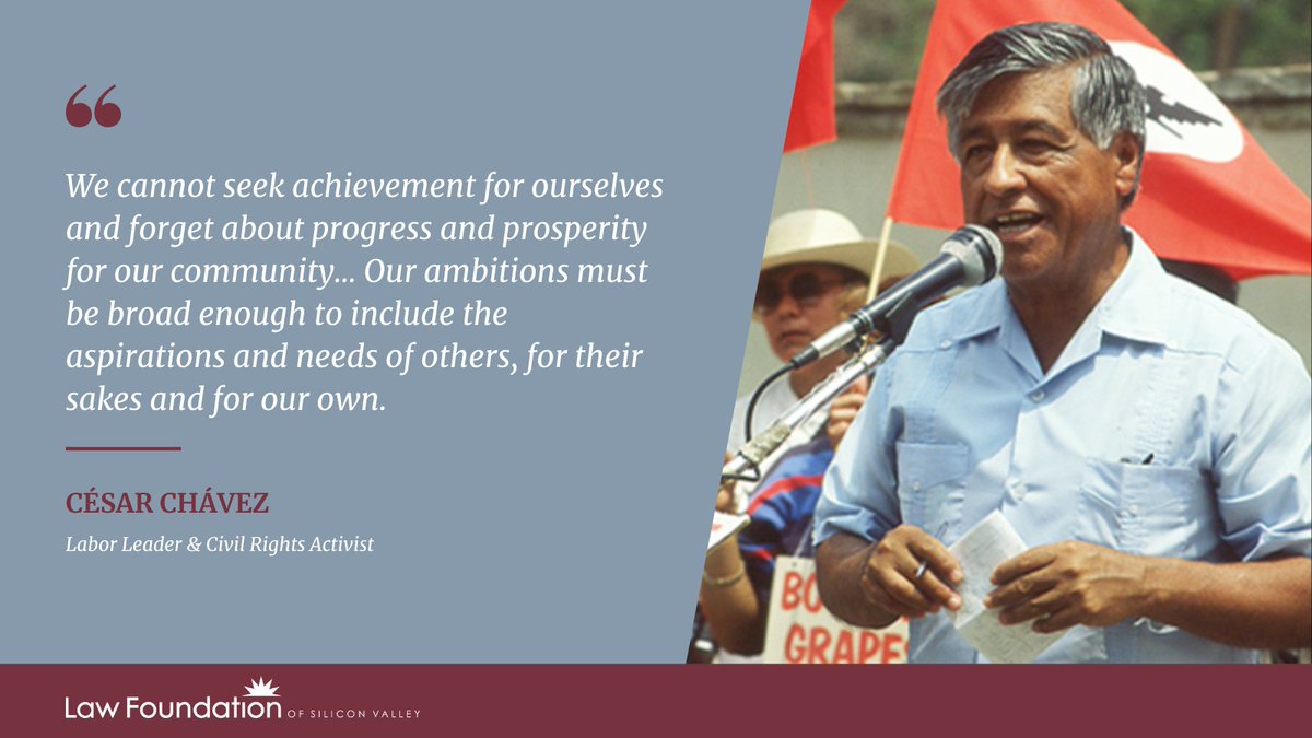 Law Foundation on Twitter: "Today we honor labor leader & civil rights ...