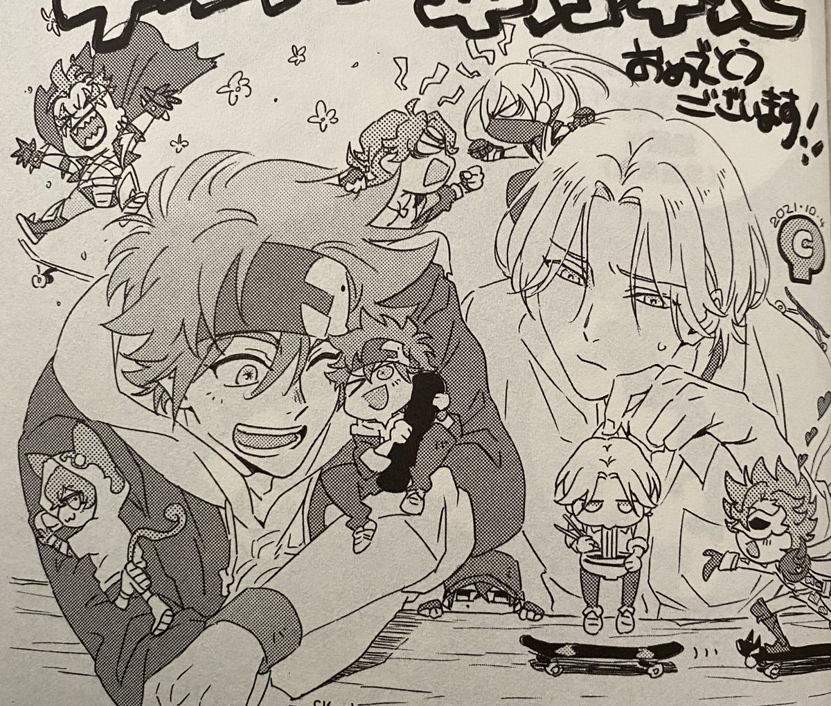 「my favorite littol reki sketches from the sk8 design book 」sai 🐾の漫画