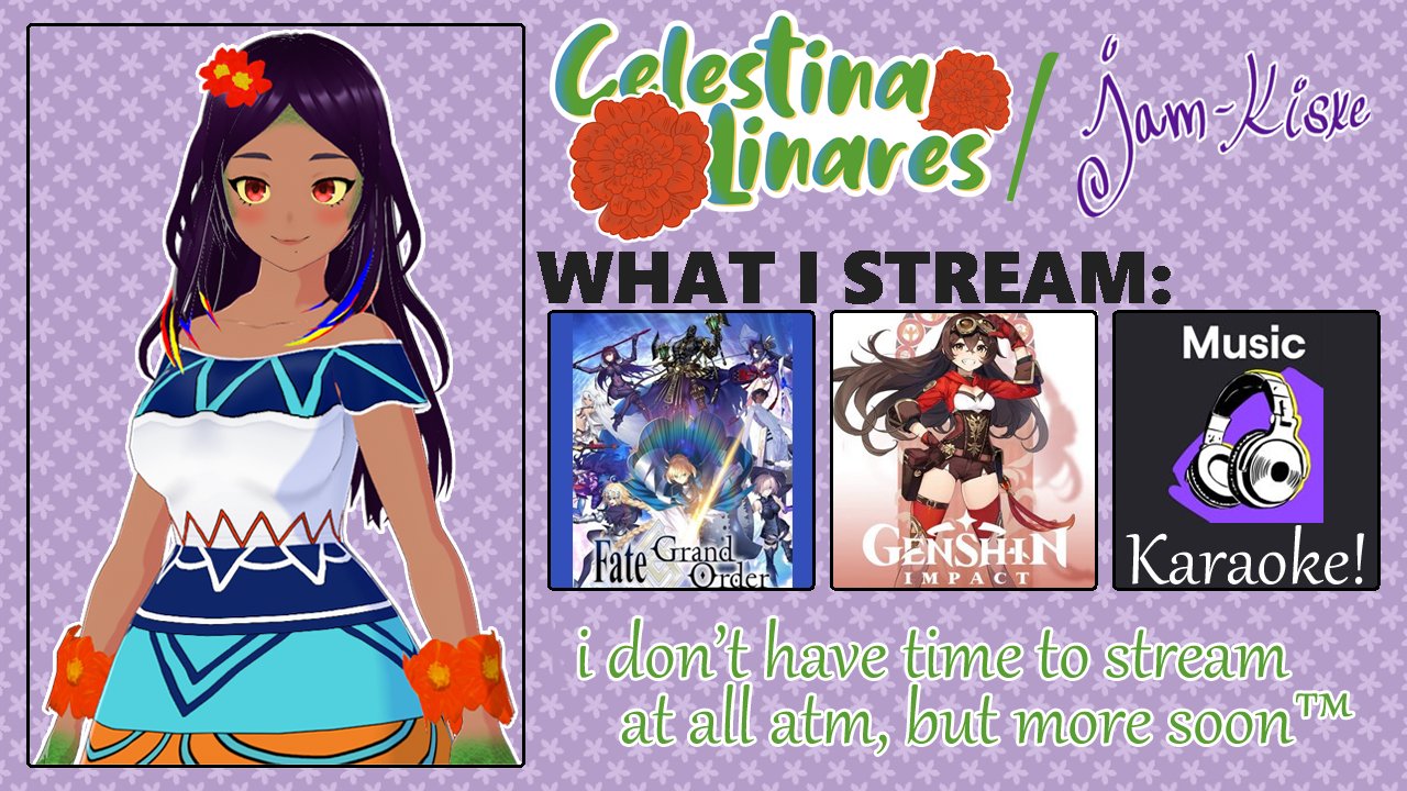 Celestina 🦎🏵️ Alebrije Vtuber on Twitter: "🦎Hi, I'm Jam! I stream as my VTuber persona Celestina ...