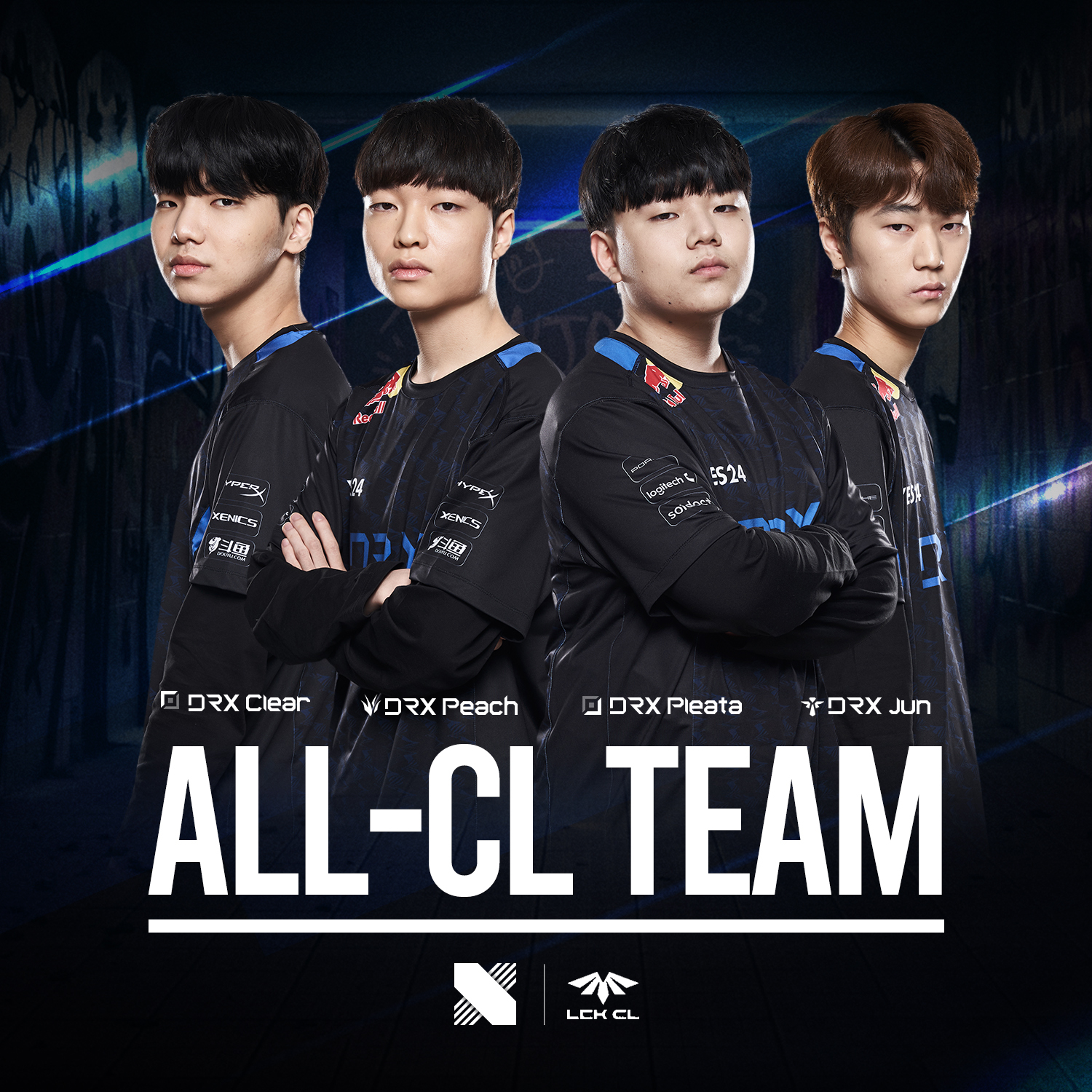 DRX on Twitter: "DRX Clear, Peach, Pleata, Jun | ALL-CL TEAM for 2022 LCK CL Spring #DRX #GoDRX ...