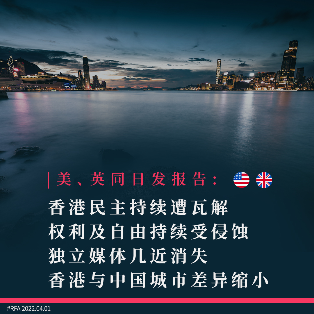 自由亚洲电台 On Twitter 【美英同日发表香港问题报告】 【民主、人权、言论自由持续萎缩】 Hskcopbzcx 英国和美国分别发表「香港半年报告」及「