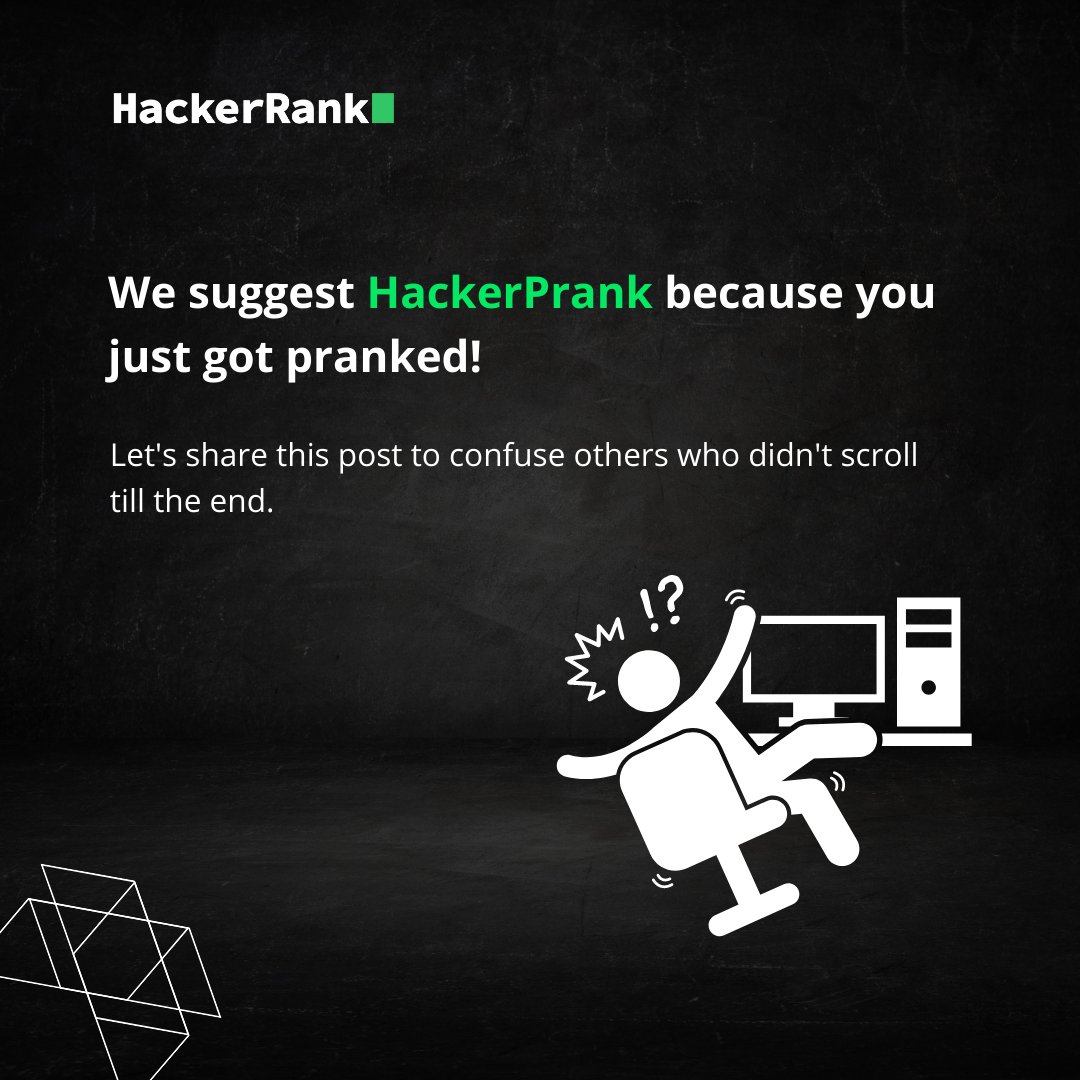 HackerRank on Twitter: "https://t.co/RzgGXu5jb3" / Twitter