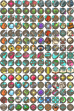 あめのたぐい on Twitter: "スキルアイコンセット追加版 ・SRPG Studio でのみ使用可能、権利表記必須です ・原形を留める程度であれば改変も可 https://t.co ...