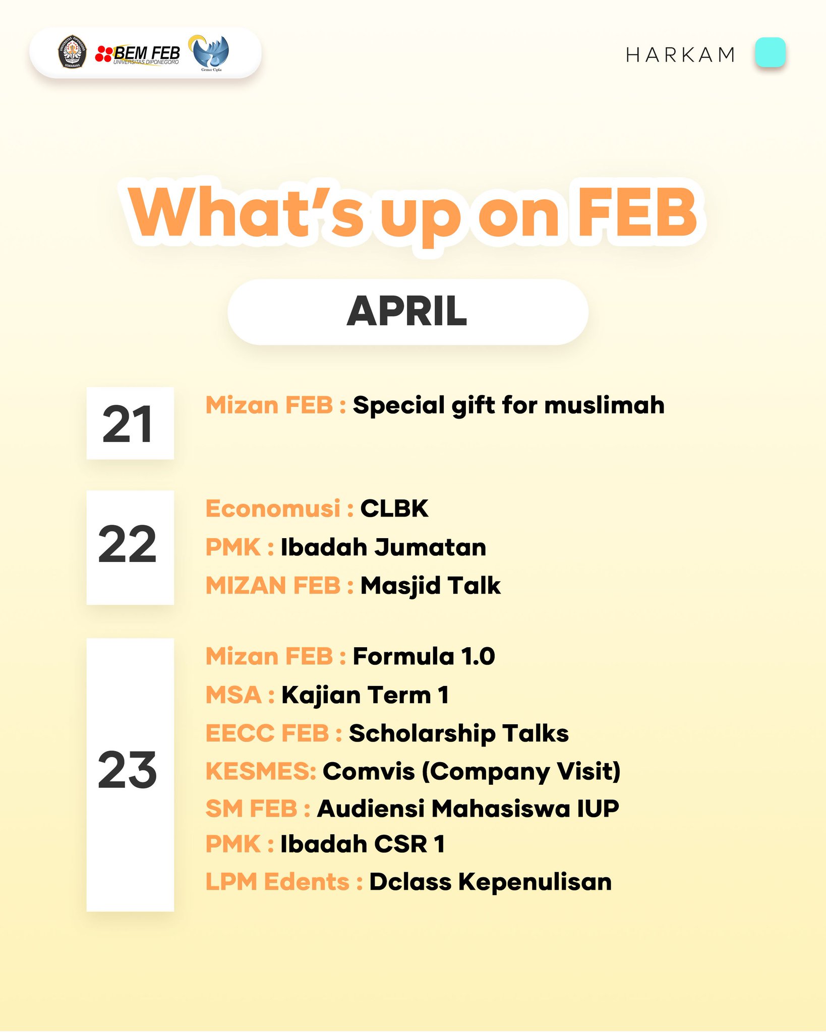 BEM FEB UNDIP on Twitter: "Catat tanggalnya dan jangan lupa ikut berpartisipasi‼️ # ...