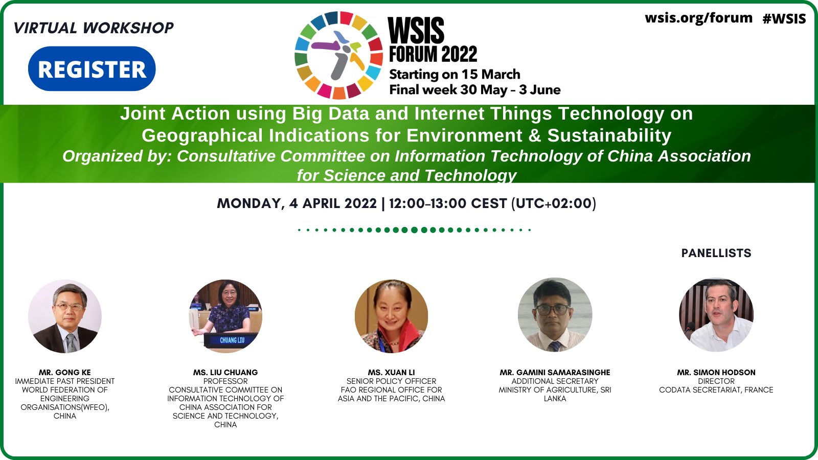 World Summit on the Information Society (WSIS) on Twitter: "Join us on Monday at 12:00am for ...