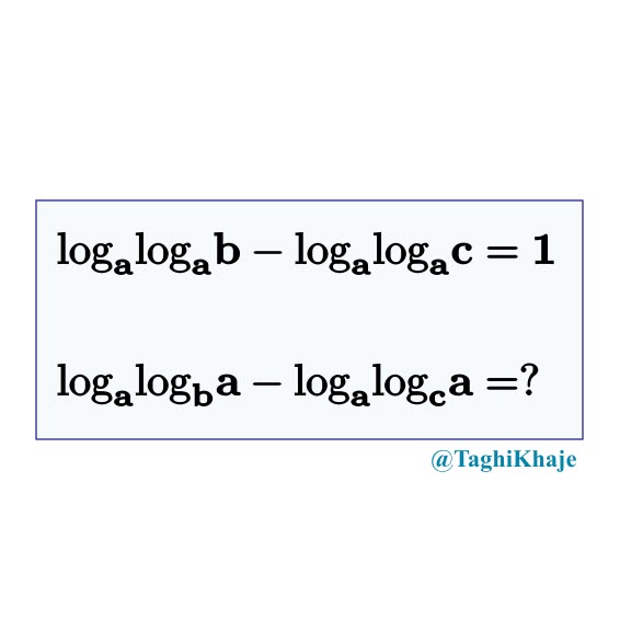 taghi khaje on Twitter: "#logarithm #logarithmrules #algebra #maths #mathteachers #donate # ...