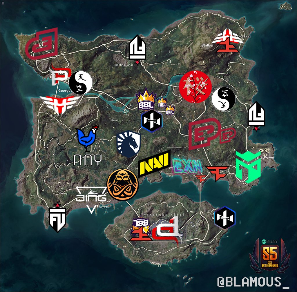 G-Loot - Season 5 loot spot maps. : r/CompetitivePUBG