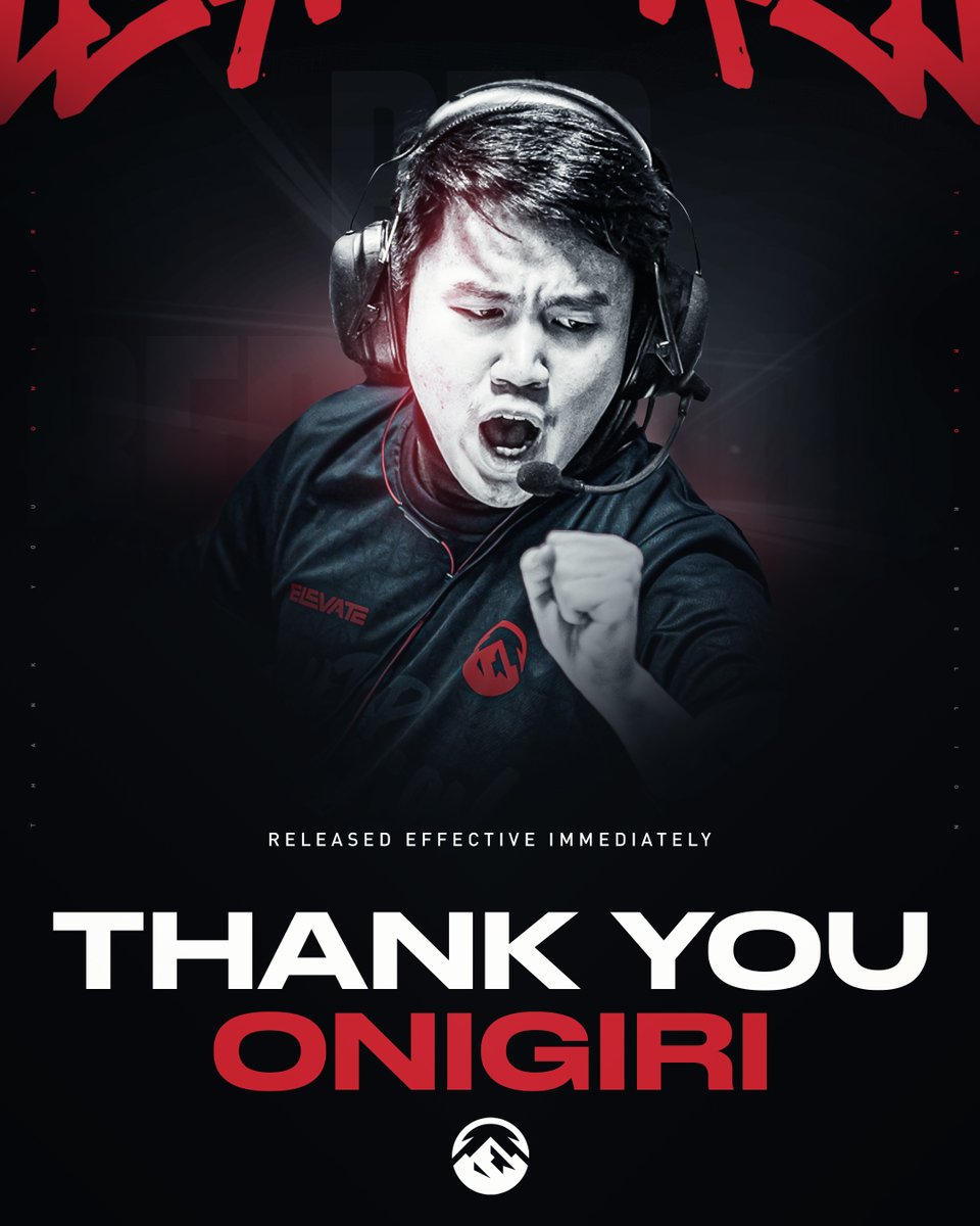 Onigiri Released From Elevate R6 Roster : r/eLevateGG