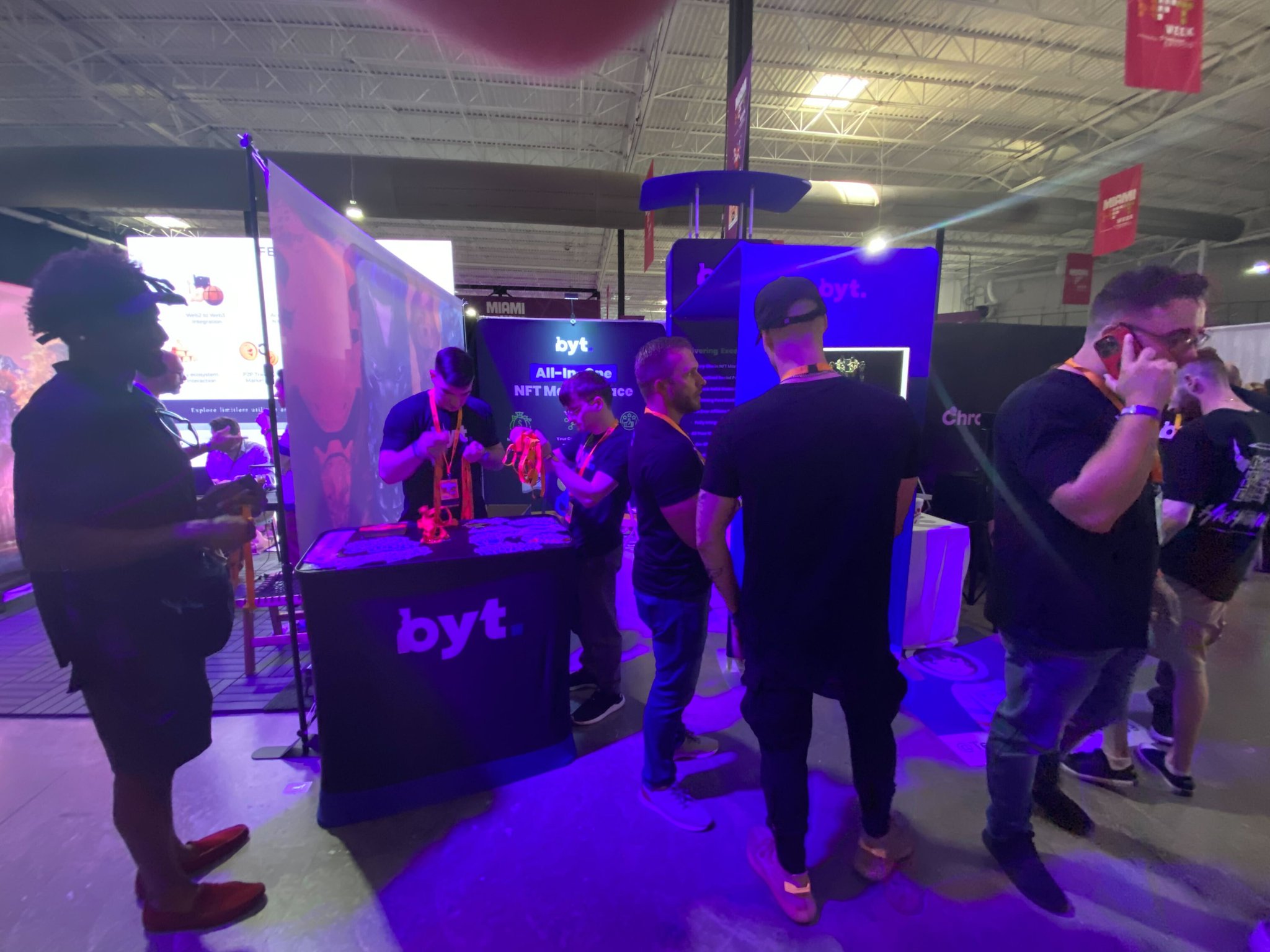 Byt on Twitter: "We are having a blast so far at Miami NFT Week! Here are some photos of the ...